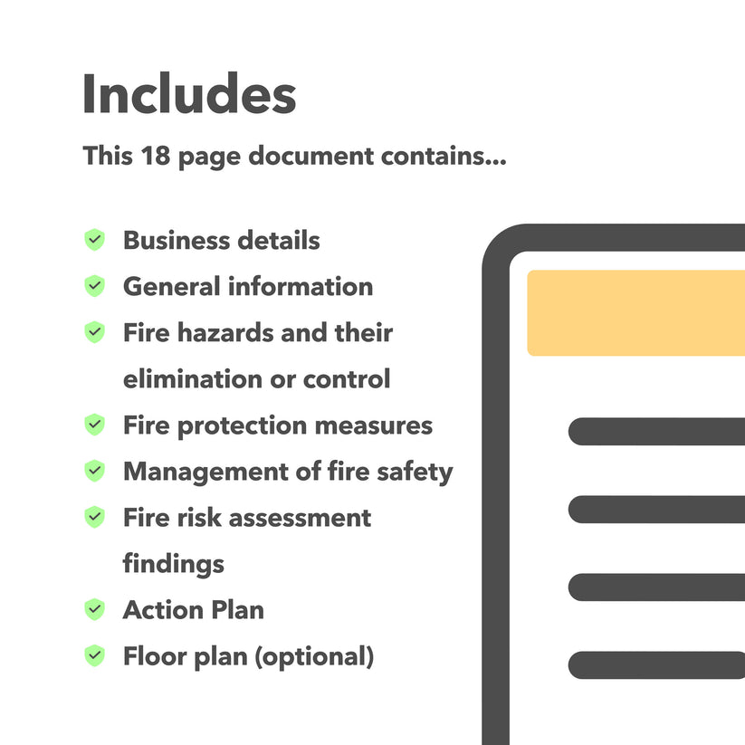Fire Risk Assessment Template with Pre-filled Example – easyhealthandsafety