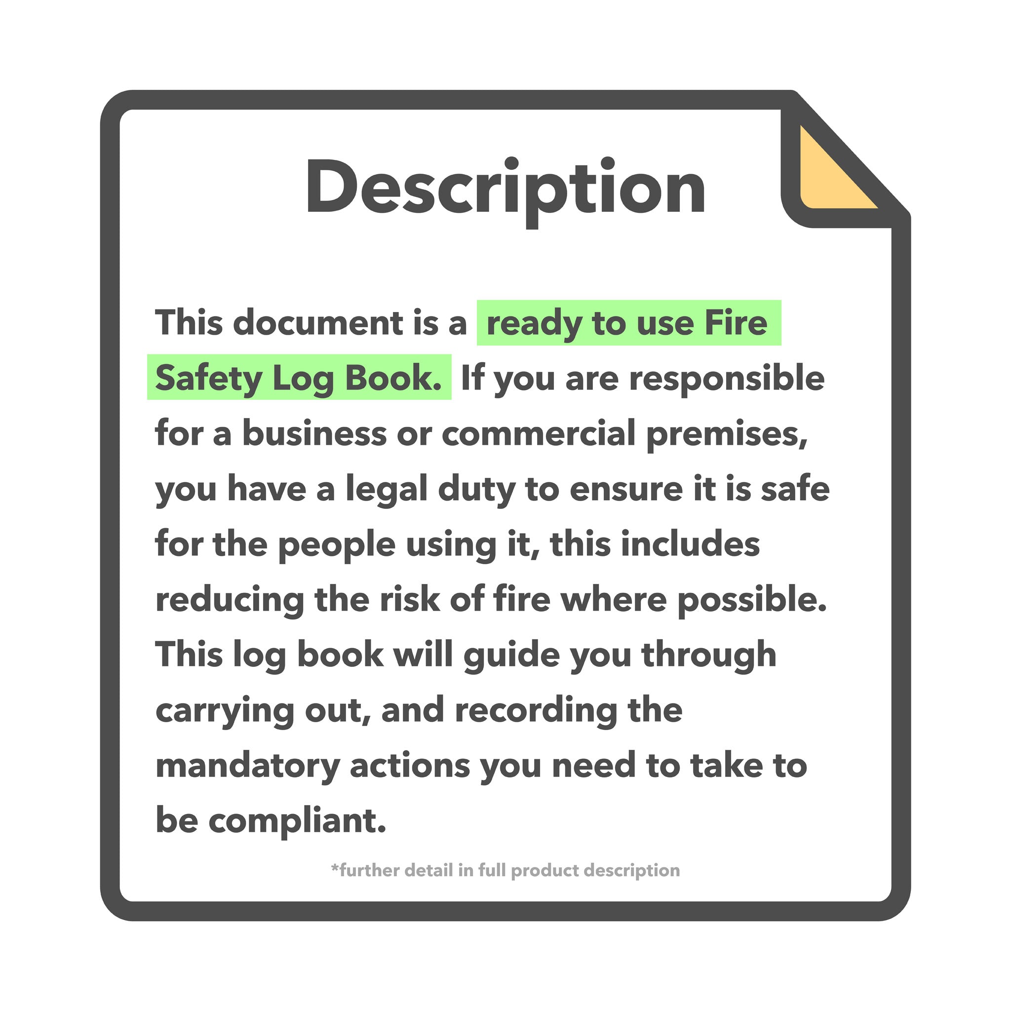 Fire Safety Log Book | Track Safety Checks & Ensure Compliance ...