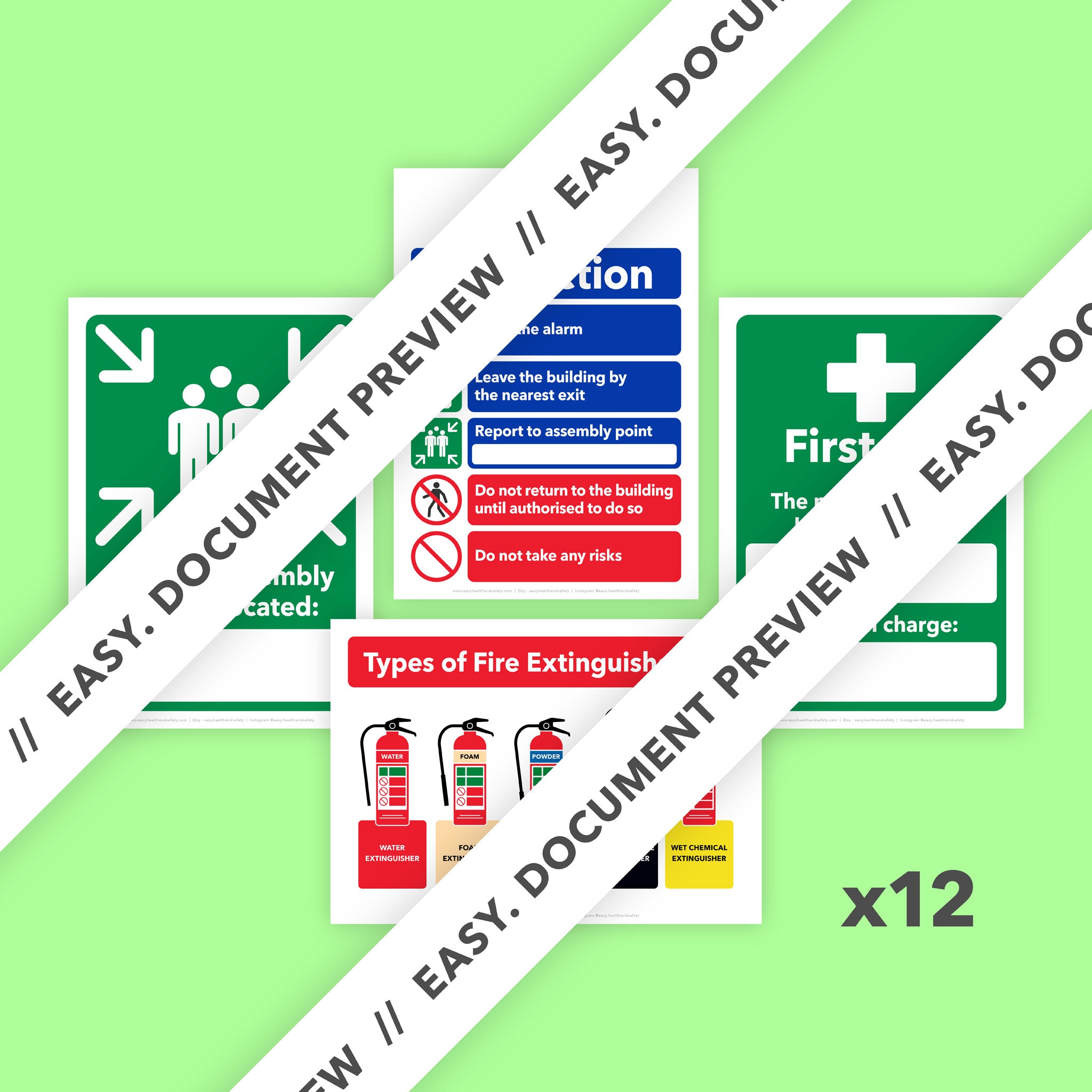 Fire Safety Signage Pack | Essential Signs for Workplace Safety ...