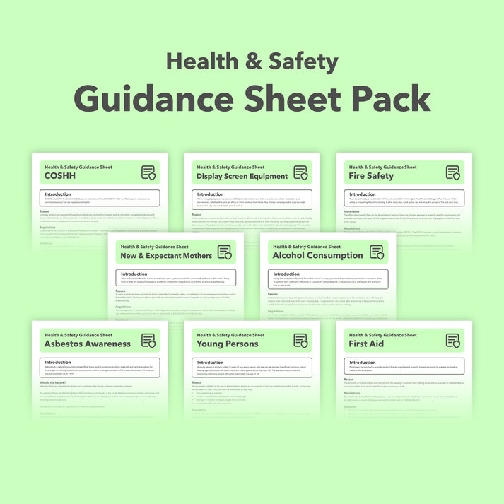 Health and Safety Guidance Sheet Pack | Legislation Simplified ...