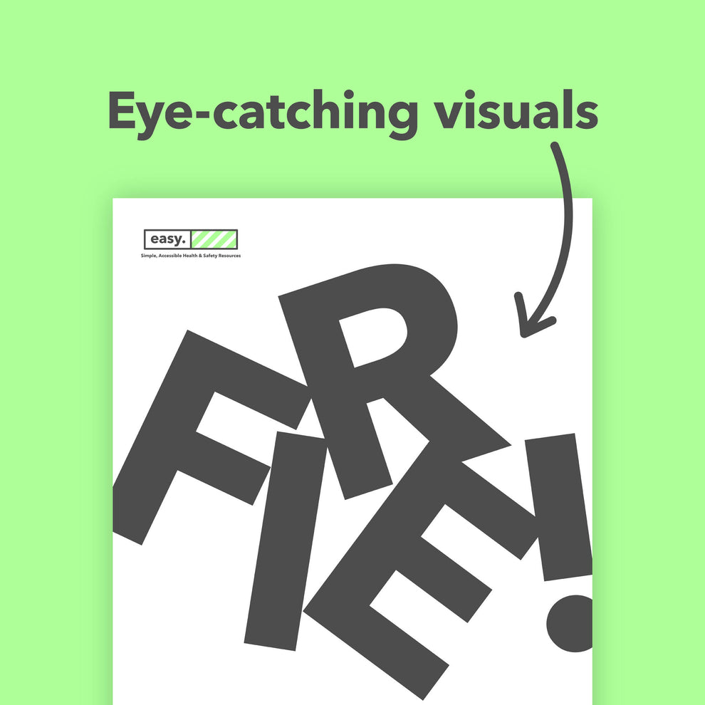 Health and Safety Poster Campaign Pack - Stacked Letters ...